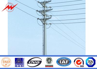 China Outside 8KN Steel Tubular Pole , Commercial Light Poles 355 n / mm2 Yield Strength for sale