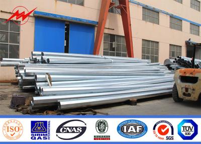 China S500MC 20M Galvanized Mono Steel Utility Poles For 110 KV Power Distribution for sale