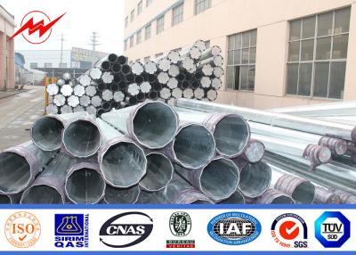 China Certification 22m 30KN Gr65 Steel Power Pole With 450mm Flange size for sale