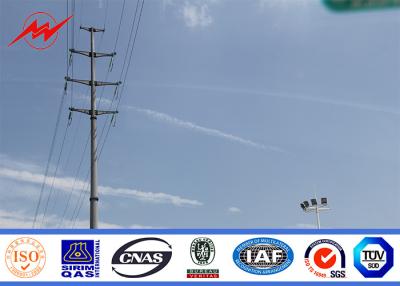 China AWS D 1.1 Galvanized Electrical Power Pole For 240 kv Distribution Line Project for sale