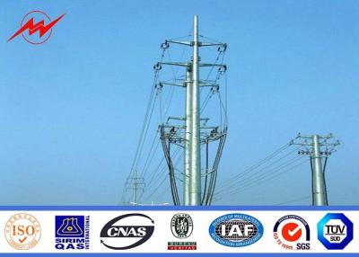 China 33kv Transmission Line Galvanized Steel Steel Utility Pole Electric Telescoping Pole for sale