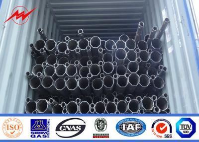 China Galvanized Steel Power Transmission Poles / Distribution Poles For Mining Industry for sale
