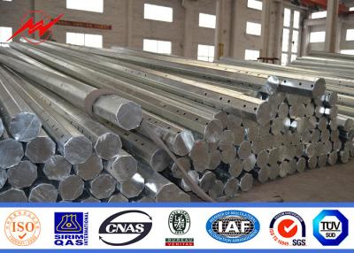 China 33KV 12m Steel Utility Power Poles For 33KV Electrical Power Distribution for sale
