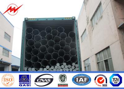 China 17M 1200DAN Power Transmission / Distribution Galvanized Steel Pole AWS D1. Load for sale