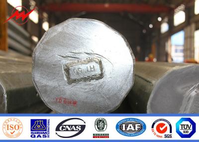China 11kv 33kv Power Distribution Transformer Electric Steel Poles With Cross Arm for sale