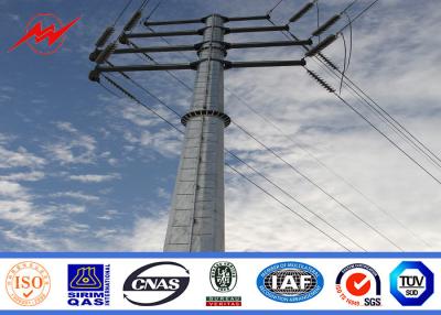China 8M 5 KN 3 mm Thickness Steel Tubular Pole For Electrical Distribution Line Project for sale
