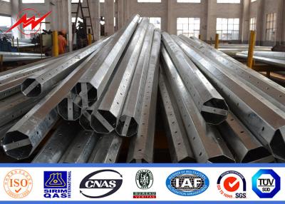 중국 4.5m 7.5m 9m 다각형 전신주 아연 도금 판매용