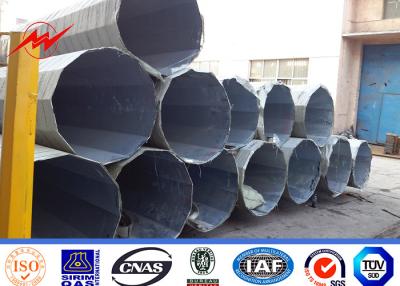 China 10m Power Transmission pole with Bitumen / hot dip galvanized & painting for sale