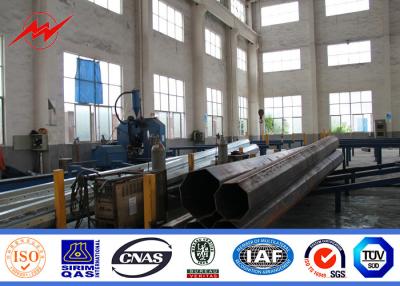 China Power distribution Electrical Power Pole / tubular power utility poles for sale