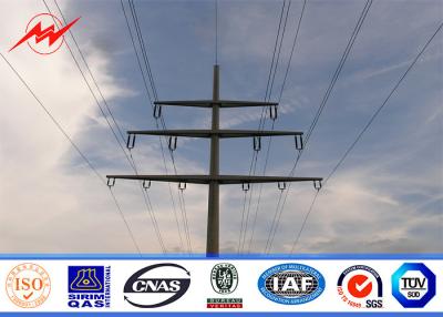 China Polygonal 70FT 69kv Metal Steel Utility Poles Galvanized Structure Surface Treatment ASTM A123 Standard for sale