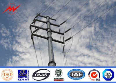China Steel Electrical Power Transmission Poles For Electricity Distribution Line Project for sale