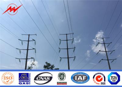 China Hot Dip Galvanized Electrical Transmission Poles With 50 Years Life Time for sale