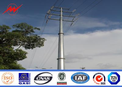 China Hot Dip Galvanized Utility Power Poles For 69kv Transmission Line Project for sale