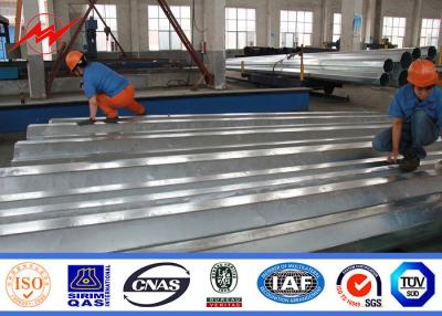 China Galvanization Steel Metal Utility Poles Polygonal Shape For 33kv Electrical Power Transmission Line Project for sale
