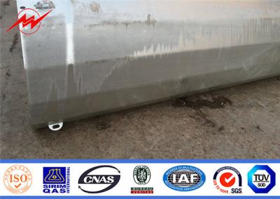 China 115kv Single Circuit Distribution Galvanised Steel Poles With Foundations for sale