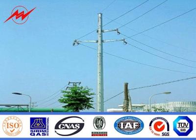 China Economical Bitumen Galvanized Steel Pole For 132kv Overhead Line for sale