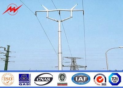 China Economical Bitumen Galvanized Steel Pole For 132kv Overhead Line for sale