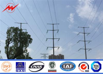 China 132kv Steel Utility Pole Polygonal Tower Galvanized Steel Electric Pole for sale