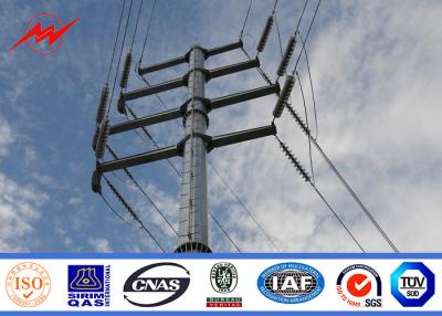 China Hot Dip Galvanized Polygonal Utility Power Poles For Distribution Line for sale