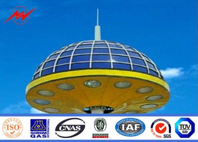 China Q345 Steel Street LED High Mast Lighting Pole 20m / 25m For Airport / Seaport for sale