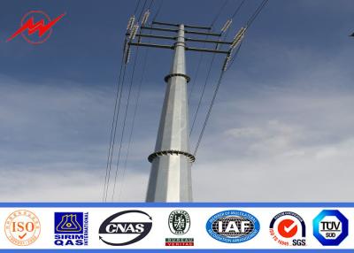 China Electrical Steel Utility Power Poles For Distribution Line Project for sale