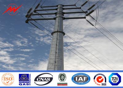 China 16M Electrical Steel Utility Power Poles For African Distribution Line Project for sale