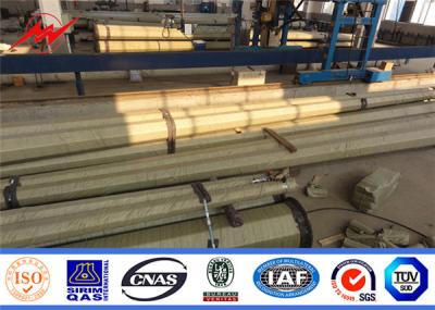China Octagonal Steel Electric Transmission Poles Galvanized Metal Utility Poles for sale