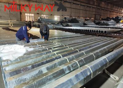 China 9m 200dan 400dan 650dan Verzinkte Übertragung Elektrische Metallstange Für Verteilungsleitung zu verkaufen