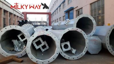 Cina 24m 32m Altezza Piastra Base Palo Elettrico Conico in vendita