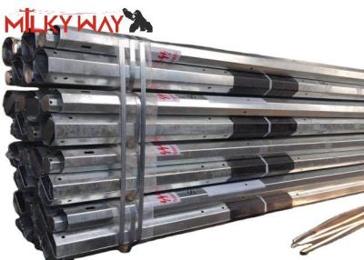 China Hot Dip Galvanized Steel Electric Poles With FRP 3.8mm 7.2mm Thickness 9m 11m Length Malaysia Standard for sale