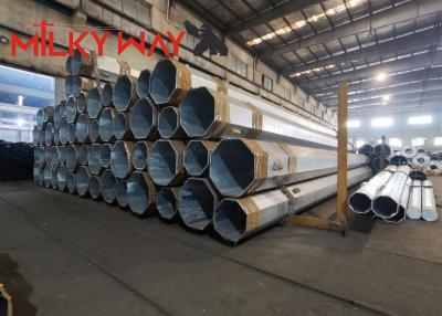 China Q345 Steel Monopole Tower for Telecom 18m-30m Hot Dip Galvanized for sale