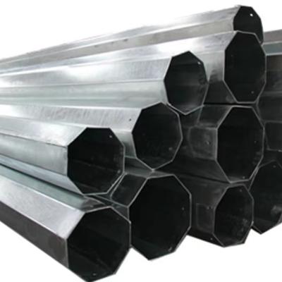 China 16m 800DaN 1000DaN Galvanized Electric Power Transmission Steel Pole for Direct Burial or Flange Type Installation for sale