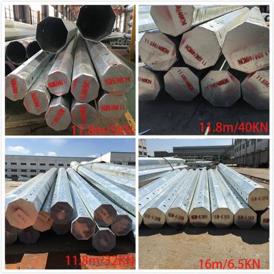 China 18m 33kV Steel Utility Power Pole with Q235 Material for Transmission Line Tower for sale