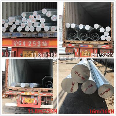 China 18m 33kV Steel Utility Power Pole with Q235 Material for Transmission Line Tower for sale