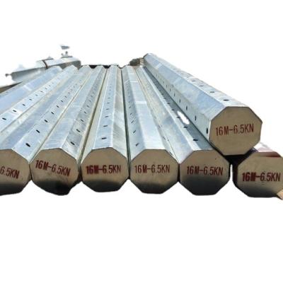 China 15m Steel Utility Power Pole with 2.75mm Thickness and 850kg Load for Transmission Lines for sale