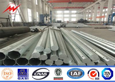 China 27m Galvanized Metal Power Transmission Poles For Electric Pole Tower for sale