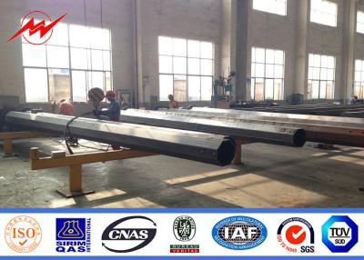 China Octagonal Electrical Power Pole / Steel Transmission Pole For Distribution Line for sale