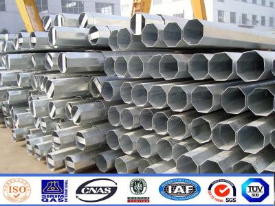 China Galvanized Transmission Electrical Power Pole For Distribution Line Pole for sale