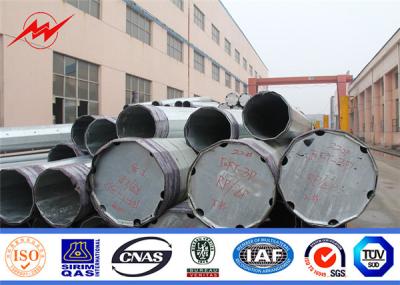 China Phlippine NGCP Dodecagonal Gr65 Tubular Steel Structures Glavanized 22.8m 75FT for sale