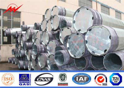 China Phlippine NGCP Dodecagonal Gr65 Tubular Steel Structures Glavanized 22.8m 75FT for sale