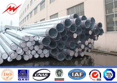 China Phlippine NGCP Dodecagonal Gr65 Tubular Steel Structures Glavanized 22.8m 75FT for sale