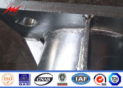 China 9m 12m Q235 Polygonal Pole Bitumen For Electrical Transmission Line for sale