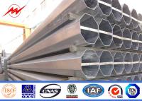 China 12m 650Dan Electrical Galvanized utility Pole for 11kv Powerful Project for sale
