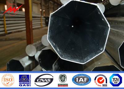 China 15m Hot Dip Galvanized Steel Tubular Electrical Power Pole With ASTM A123 Material for sale
