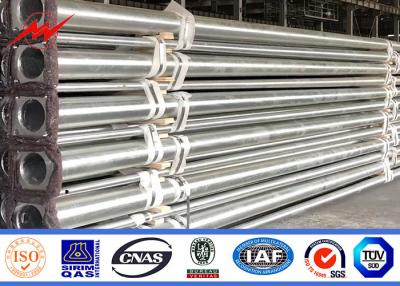 China 6m 8m 9m 12m Electrical Street Light Poles With Single Arm / Double Arm for sale