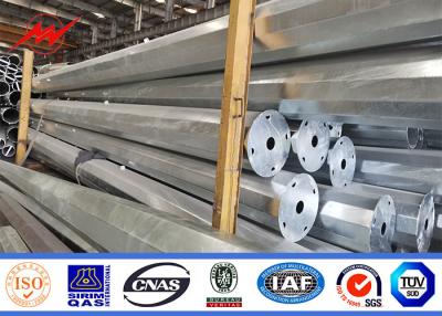 Cina L'elettricità poligonale 69kv palo pratico d'acciaio di 80ft con l'albero ha galvanizzato la struttura in vendita