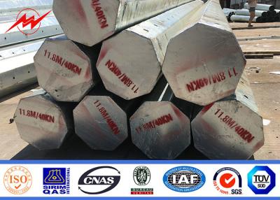 중국 연단 항복 강도 500Mpa와 8m 16m 아프리카 전신주 바깥에서 전기적 직선강 파워 폴대 판매용