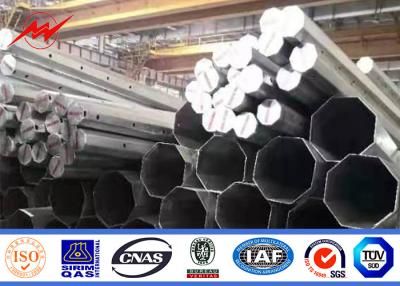 China 11.9m 12m 15m 16m Galvanized Steel Power Pole For Transmission for sale