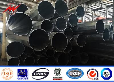 China 16m 1200 Dan Steel Tubular Pole Galvanized For Outside Distribution Line Project for sale