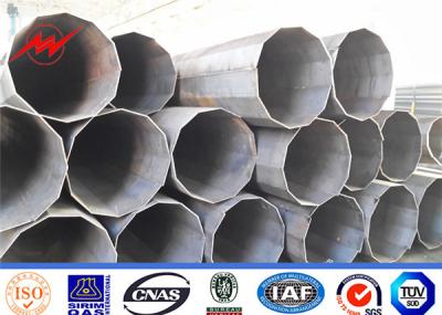 China 10kv 30kv 1000 Dan 10m 12m Octagonal Poles With Bitumen for sale